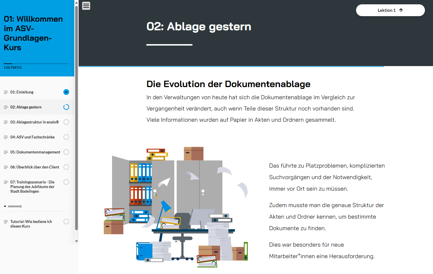 E-Learning Plattform für enaio®