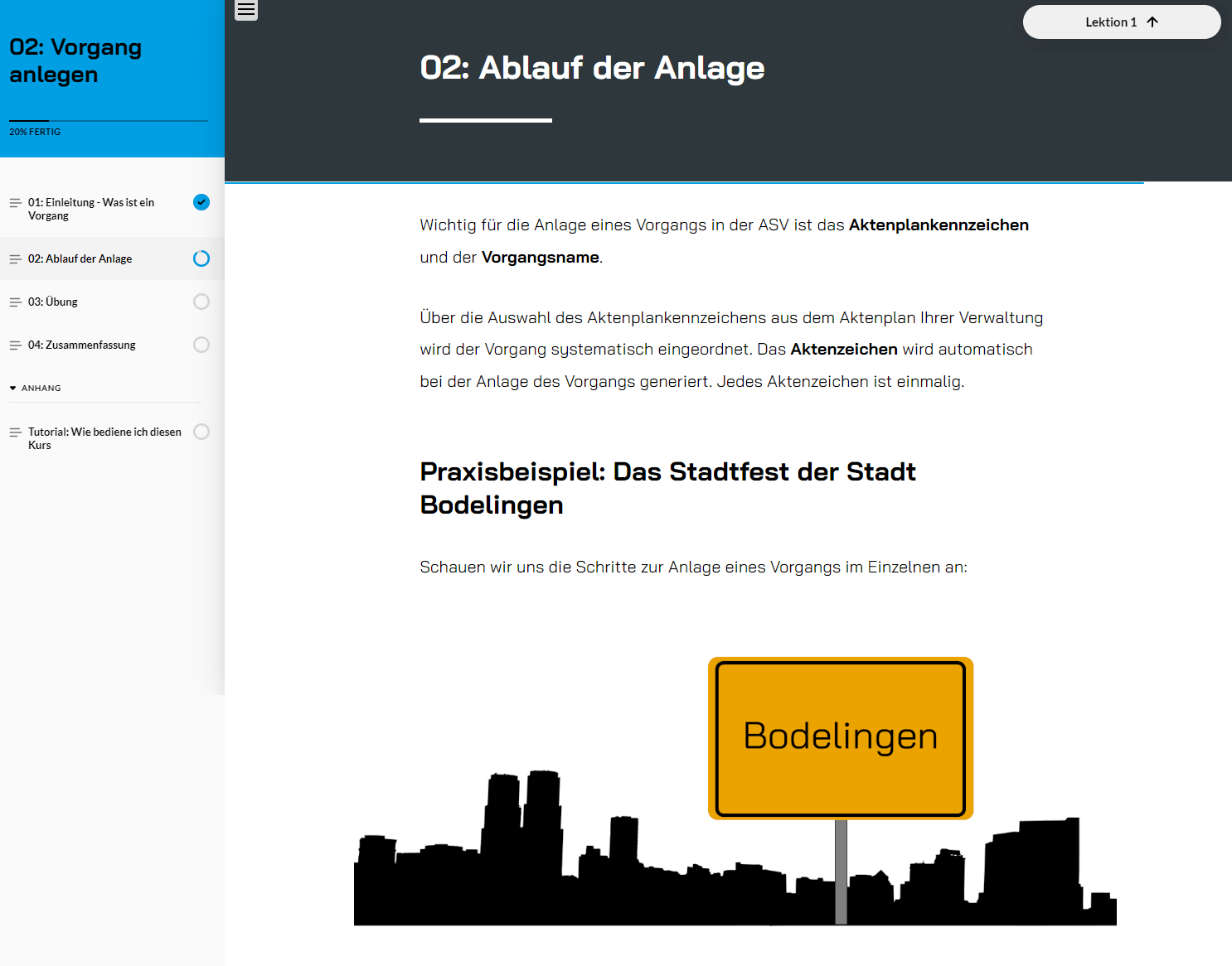 E-Learning Plattform für enaio®