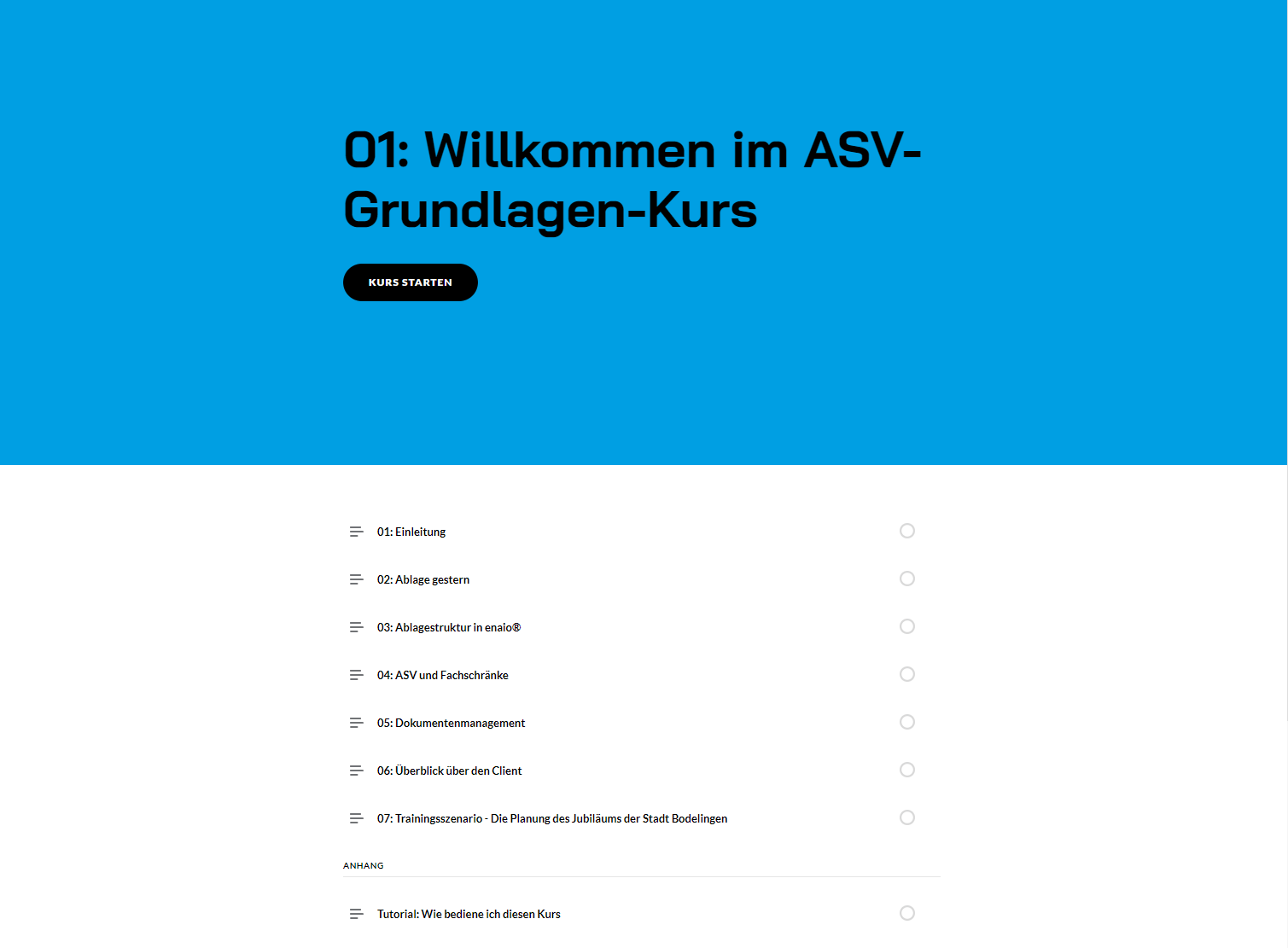 E-Learning Plattform für enaio®